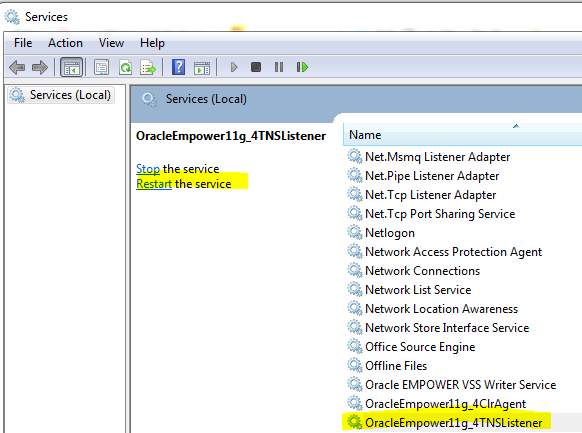 Error : Database connection failure, ORA 12537, TNS connection closed at Empower login - WKB2613 ...